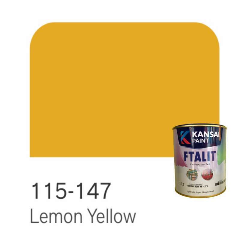 Jual Cat Kayu & Besi Kansai Ftalit Warna Gloss 1 kg - Lemon Yellow di ...