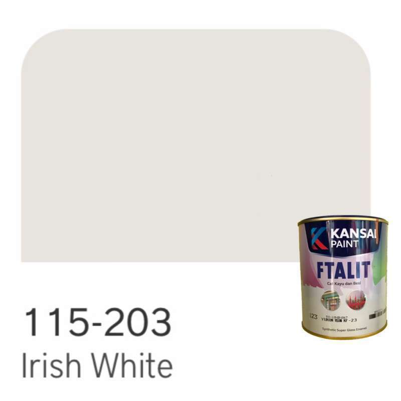Jual Cat Kayu & Besi Kansai Ftalit Warna Gloss 1 kg - Irish White di ...