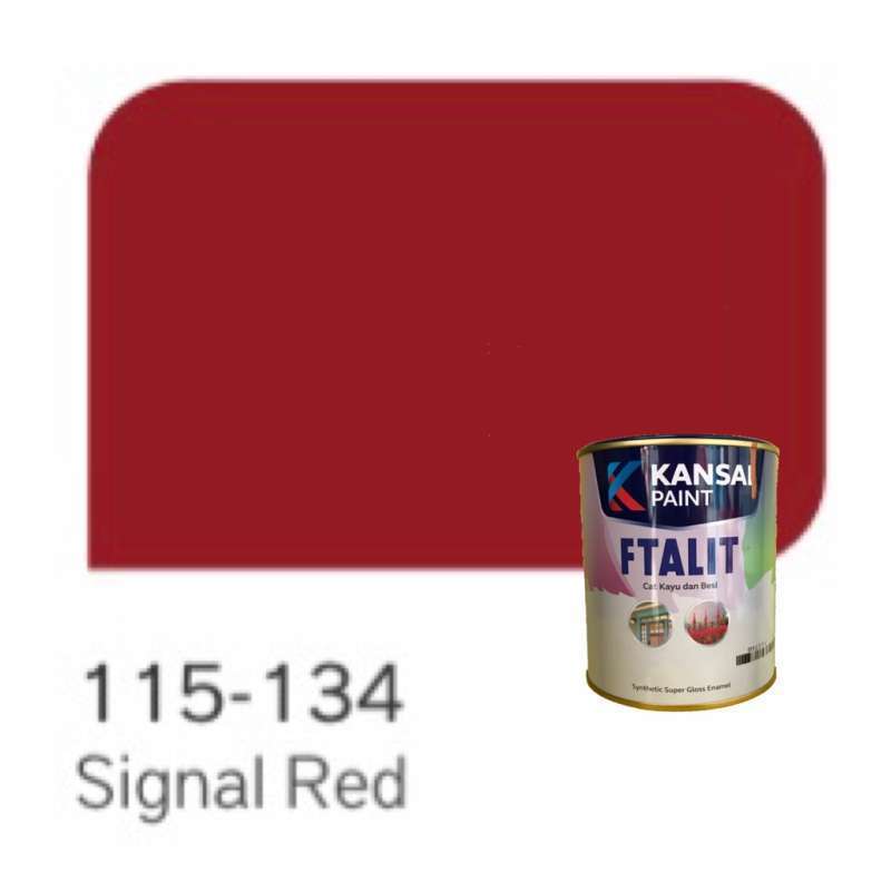 Jual Cat Kayu & Besi Kansai Ftalit Warna Gloss 1 kg - Signal Red di ...