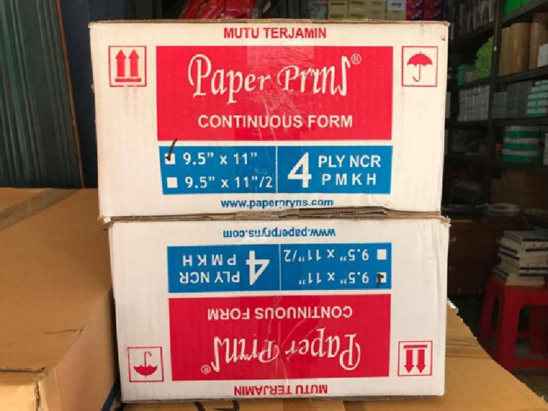 Jual Paper Print Continuous Form 9.5 X 11 4 Ply Kertas Continuous Di ...