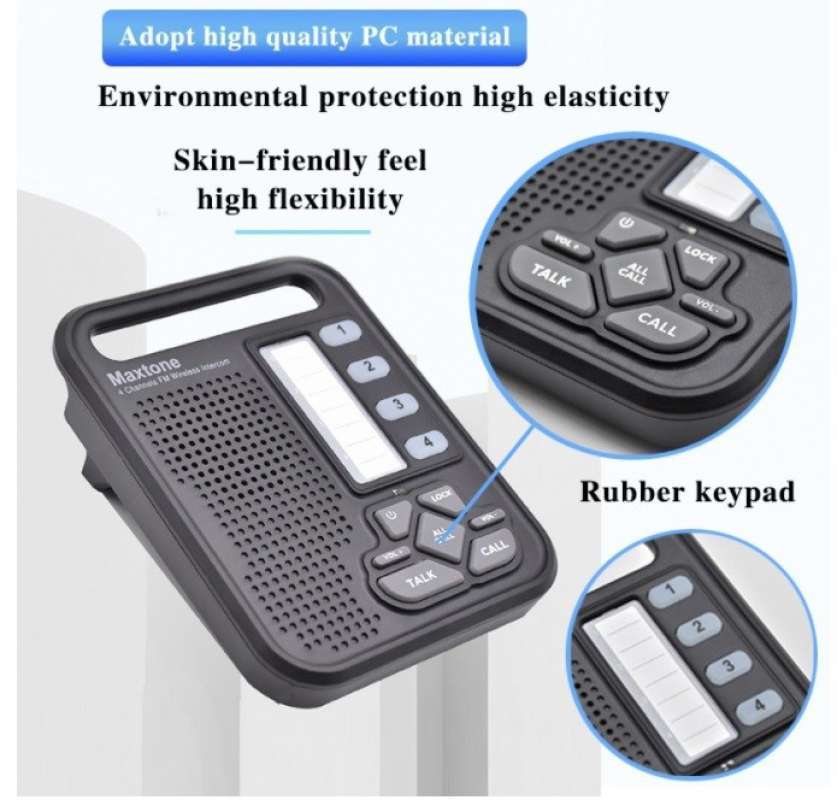 Promo Wireless Intercom Interkom 8ch Office Home - Maxtone Sk1208 - 4 ...