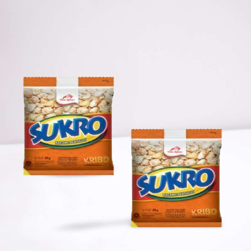 Jual Kacang sukro kribo renceng (10pcs x 20gr ) kacang bersalut snack ...