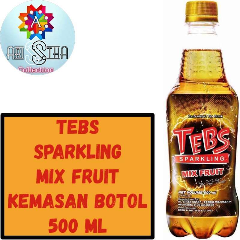Jual Tebs Botol Sparkling Mix Fruits 500 ML di Seller Arisstha ...