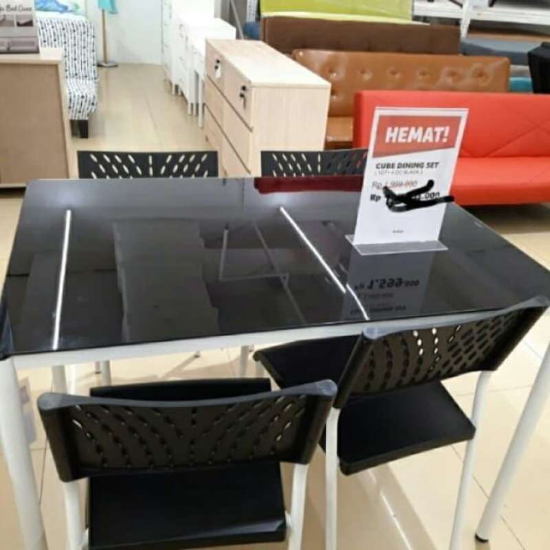 Jual meja makan informa kaca tempered glass informa di Seller G.S ...