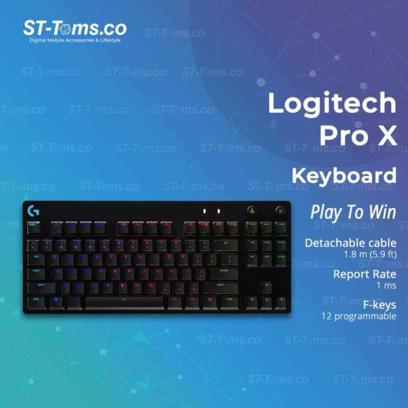 Promo Logitech Pro X Gaming Keyboard Diskon 10% Di Seller Dikaza Store ...