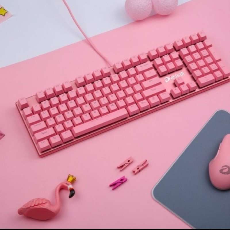 Promo Dareu Ek-810 Pink Mechanical Keyboard Diskon 10% di Seller Ghanim ...