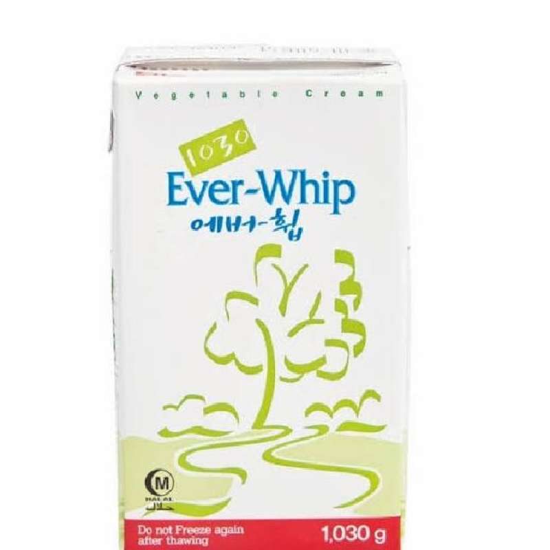 Jual EVER-WHIP Korea Whip Whipping Cream 1030 gr di Seller Mama Baking ...