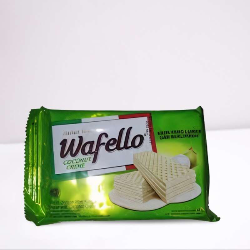 Jual Snack Wafer coklat caramel dan kelapa wafello ecer 2000 cemilan ...