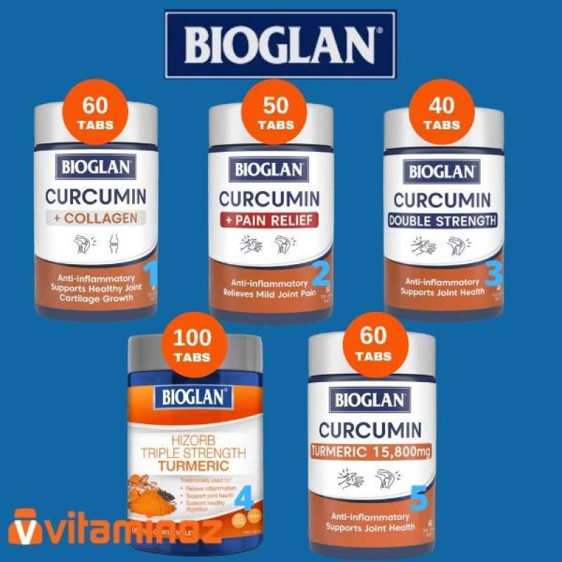 Jual Bioglan Curcumin Collagen Pain Relief Double Triple Strength ...