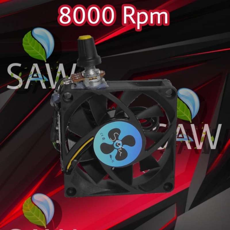 Jual Kipas mining cpu laptop cooling fan 7 cm plus speed controller ...