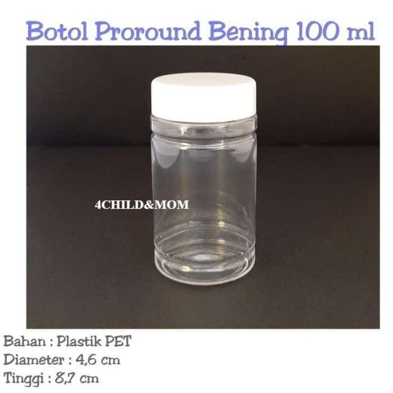 Jual Botol Pro Round 100 ml BENING Botol Kapsul di Seller 4Child&Mom ...