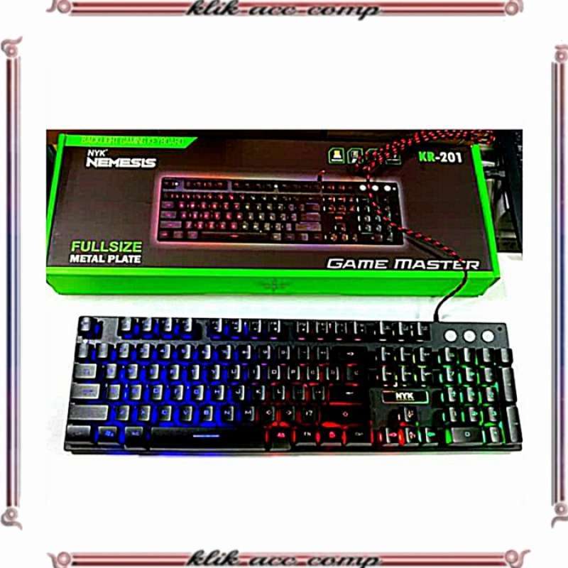 Jual Keyboard Gaming Nyk Nemesis Kr-201 Rgb Game Master Kr201 Metal ...