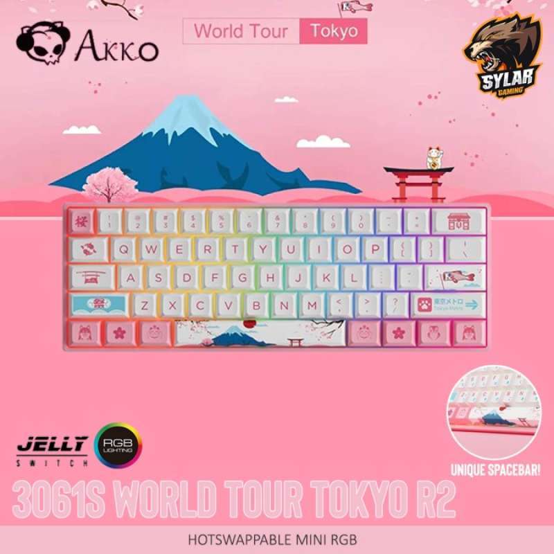 Jual Akko 3061S World Tour Tokyo R2 60% Rgb Mechanical Gaming Keyboard ...