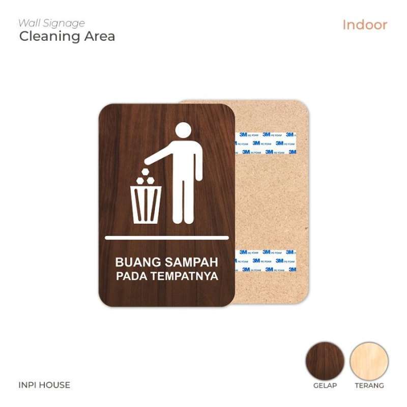 Jual Papan Tanda - Buang Sampah Pada Tempatnya di Seller INPI House ...