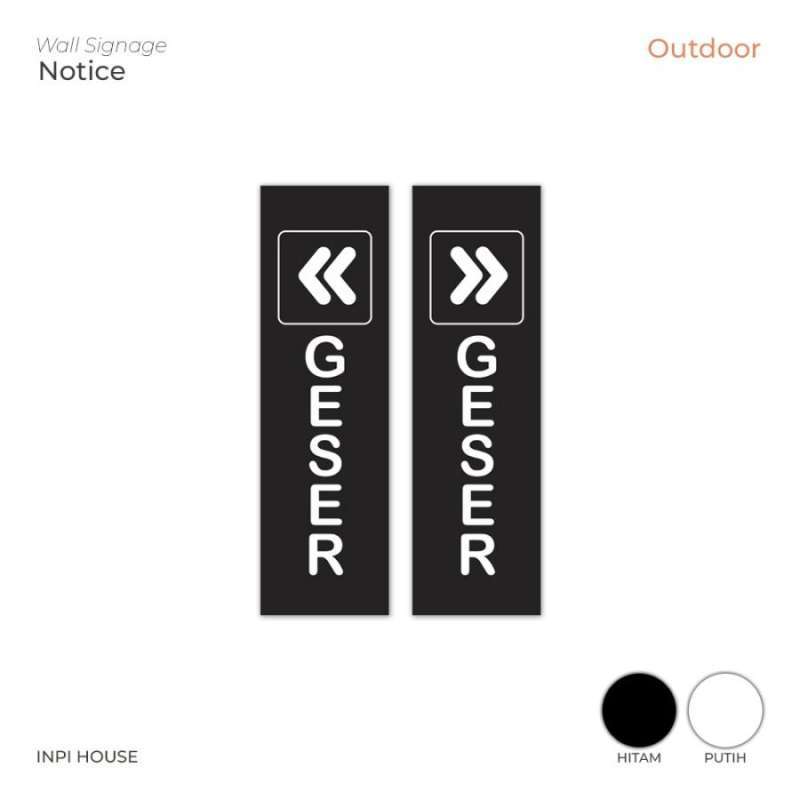 Jual Pintu Geser Sticker Geser Kanan Kiri - Arah Pintu Geser Cafe di ...