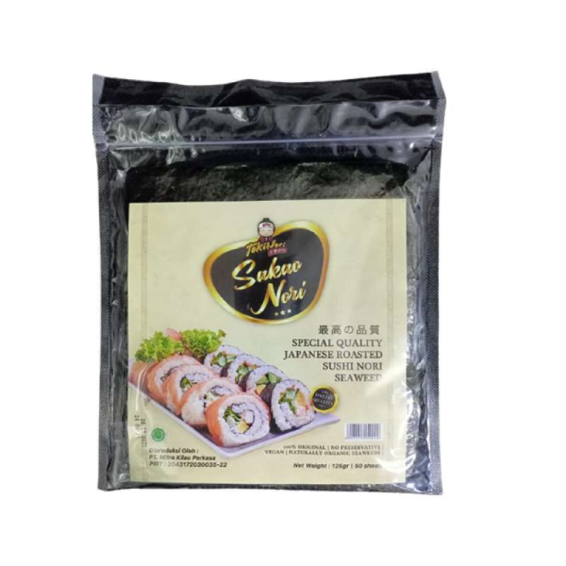 Jual Tokinori Sakao Yaki Sushi Nori Special Quality 50 sheets - Roasted ...