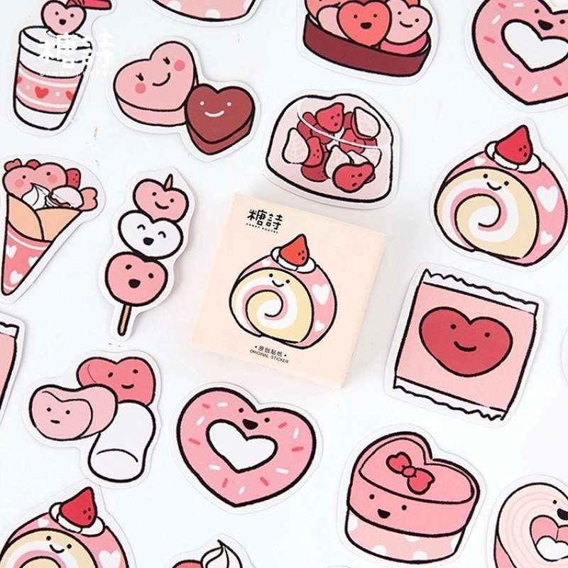 Jual Sticker Pack Dessert Sugar Candy Stiker Deco Journal Colorful ...