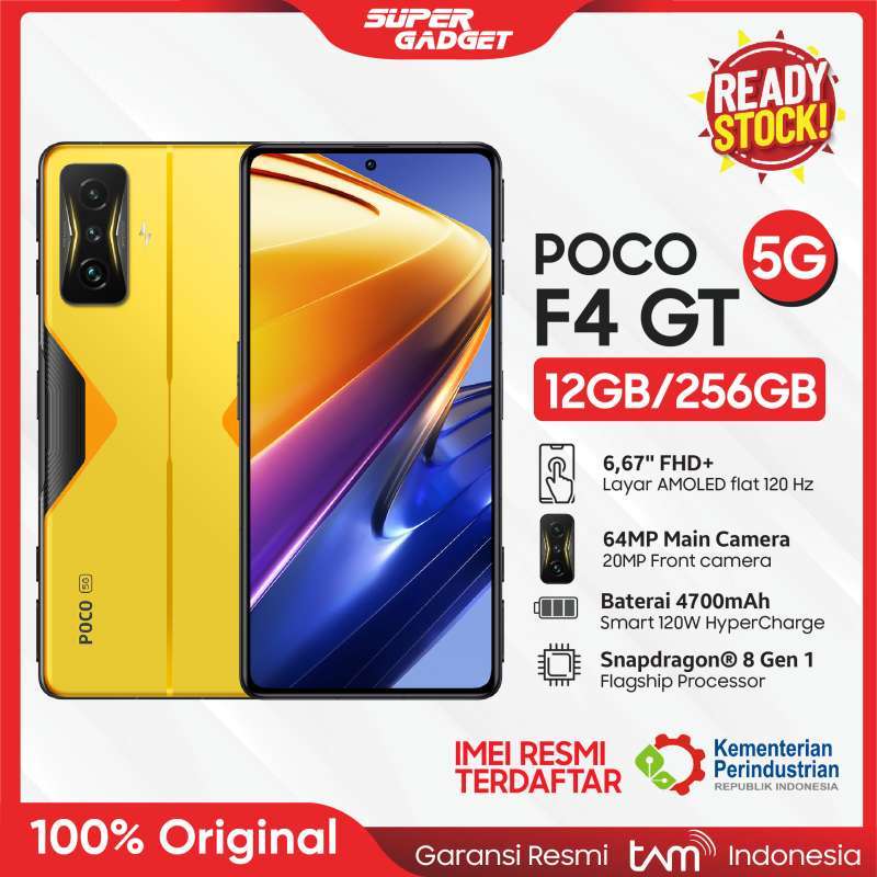 Jual Xiaomi Poco F4 GT 12/256 RAM 12 ROM 256 GB 12GB 256GB Android - Cyber Yellow di Seller ...