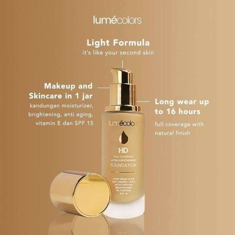 Jual Lumecolors Foundation & Lume Beauty Blender Special Bundling Di ...