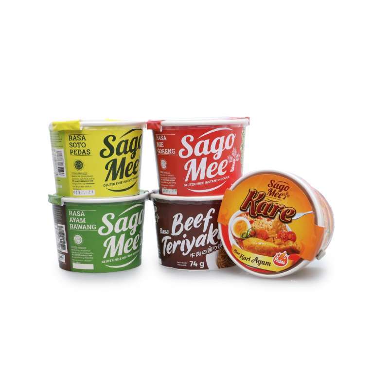 Jual Sago Mee Paket 5 Cup Komplit (bisa Pilih Varian) Sagomee Mie ...