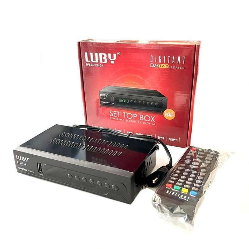 Jual Luby Set Top Box Dvb T2 01 Tv Siaran Digital Receiver Stb Bisa Yt &rec - Stb Luby Di Seller ...