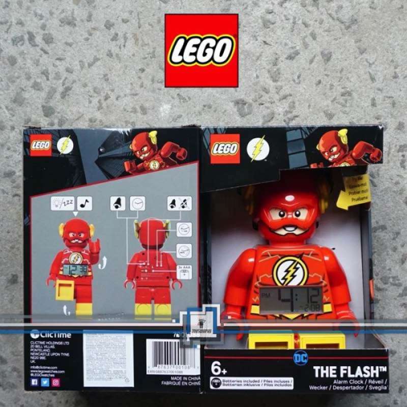 Jual LEGO MINIFIGURE ALARM CLOCK THE FLASH CLICTIME LIGHT UP SOUND DC ...