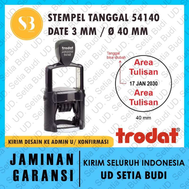 Jual Stempel Trodat Tanggal Custom 54140 Ukuran Ǿ 40 Mm Di Seller Toko Setiabudi - Alon Alon ...
