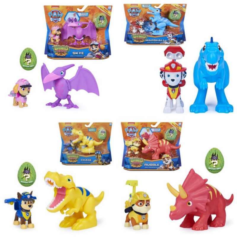 Jual Mainan anak paw patrol dino rescue dino pups and dinosaur original ...