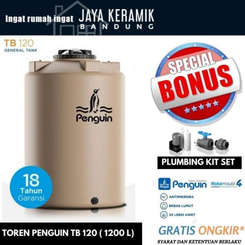 Jual TANGKI AIR PENGUIN 1200 LITER/ TANGKI AIR/TANDON AIR - Orange di ...