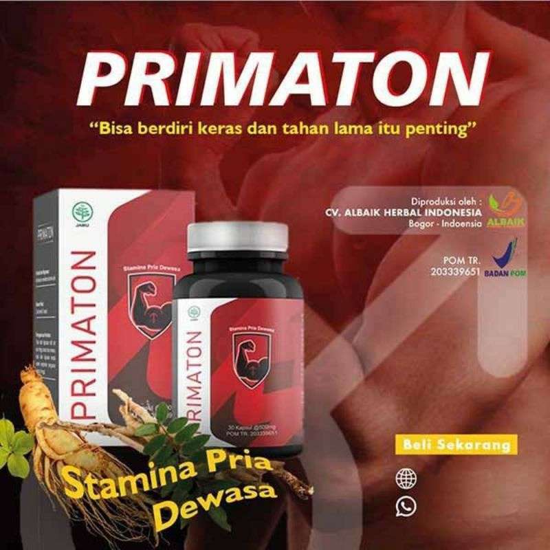 Jual PRIMATON KUAT DAN TAHAN LAMA 100% HERBAL ALAMI - HALAL + BPOM di ...
