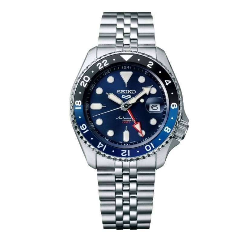 Promo SEIKO SSK003K1 GMT BLUE AUTOMATIC STAINLESS STEEL BLUE DIAL ...
