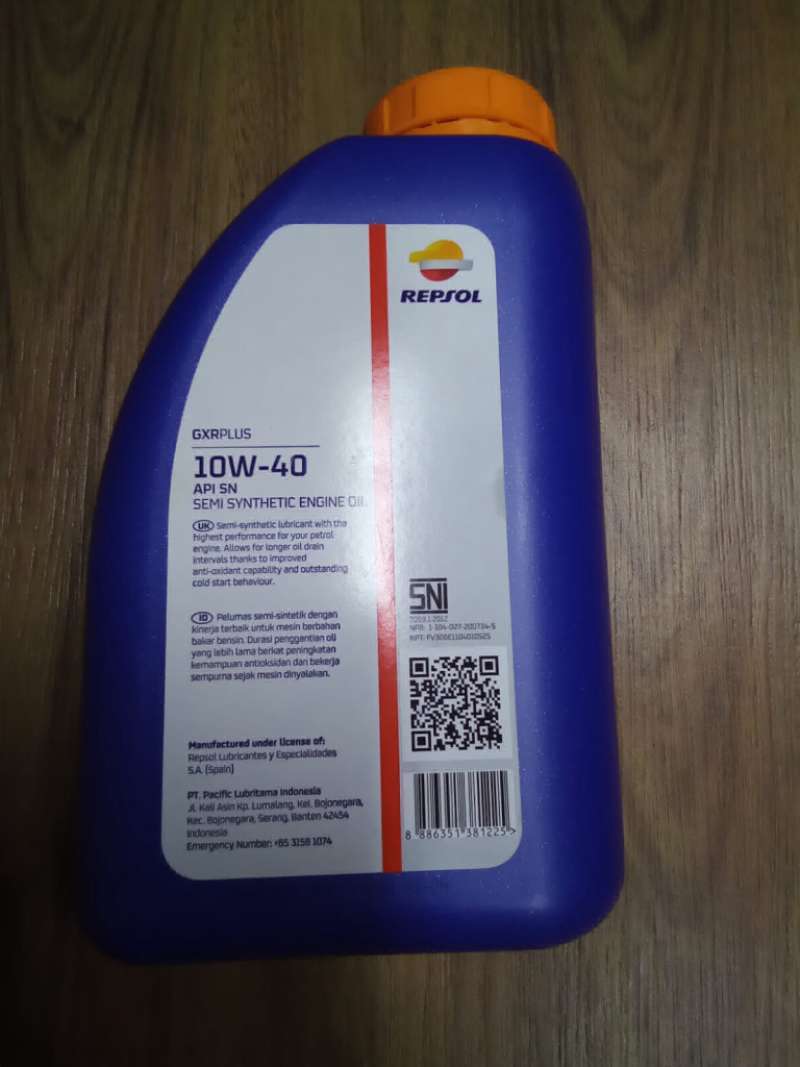 Jual Oli Mesin Repsol Gxr Plus Pcmo 10w-40 Sn 1l 66810 Di Seller ...