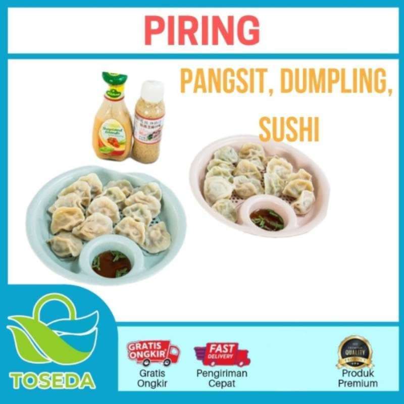 Jual Dimsum Plate Piring Dumpling Dan Pangsit Tirisan Wadah Dimsum ...
