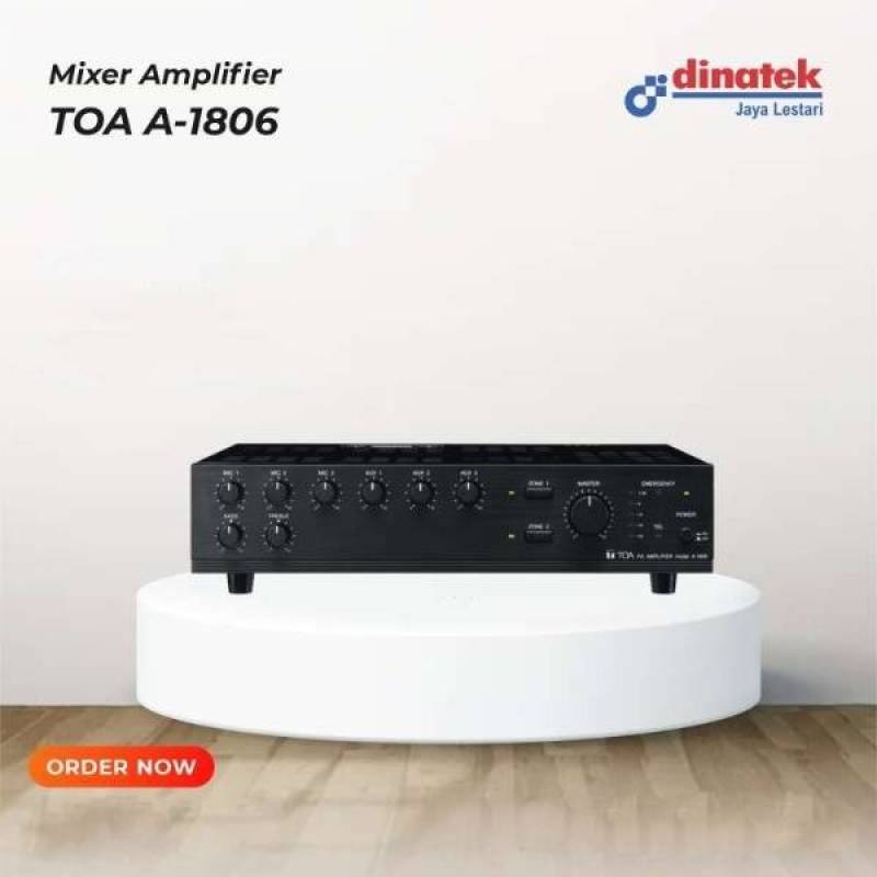 Promo TOA A 1806 Mixer Amplifier PA System 60 Watt Diskon 3% di Seller ...