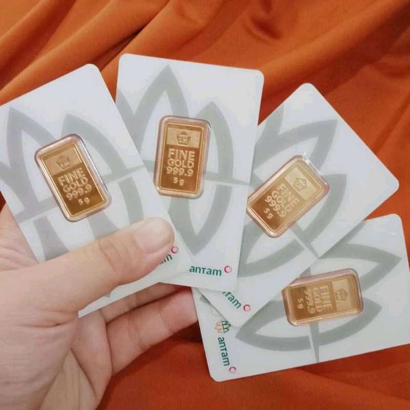 Jual Ready Logam Mulia 5 Gram Kemasan press Terbaru 2022 di Seller ...