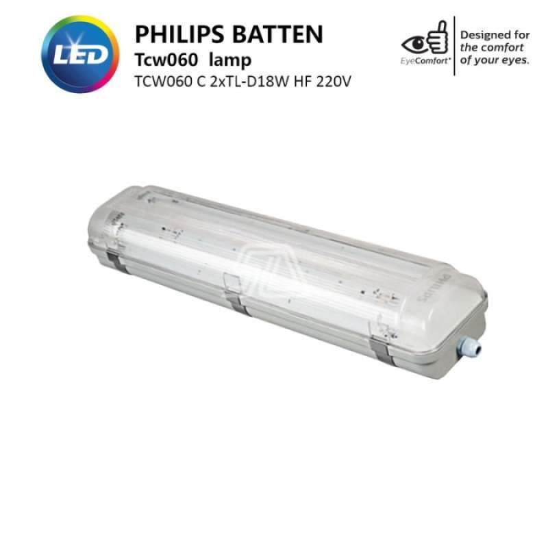 Jual PHILIPS Kap lampu Weatherproof TCW060 C 2xTL-D18W HF 220V di ...