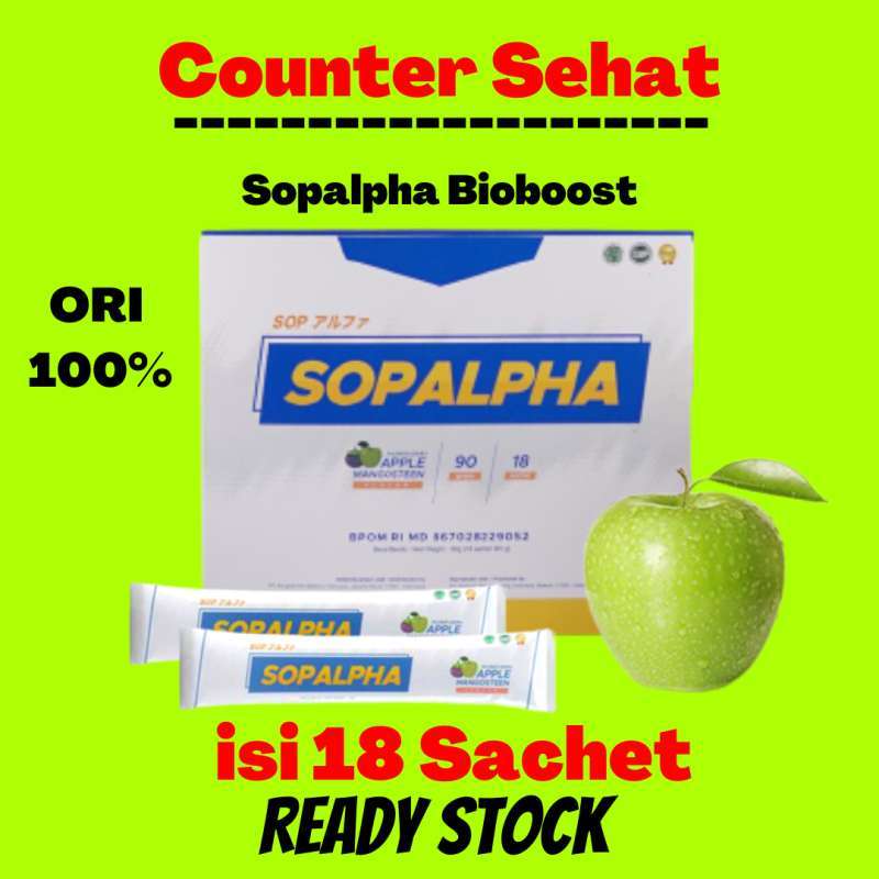 Jual Sopalpha Bioboost ORIGINAL SOP ALPHA 1 BOX ISI 18 SACHET di Seller ...