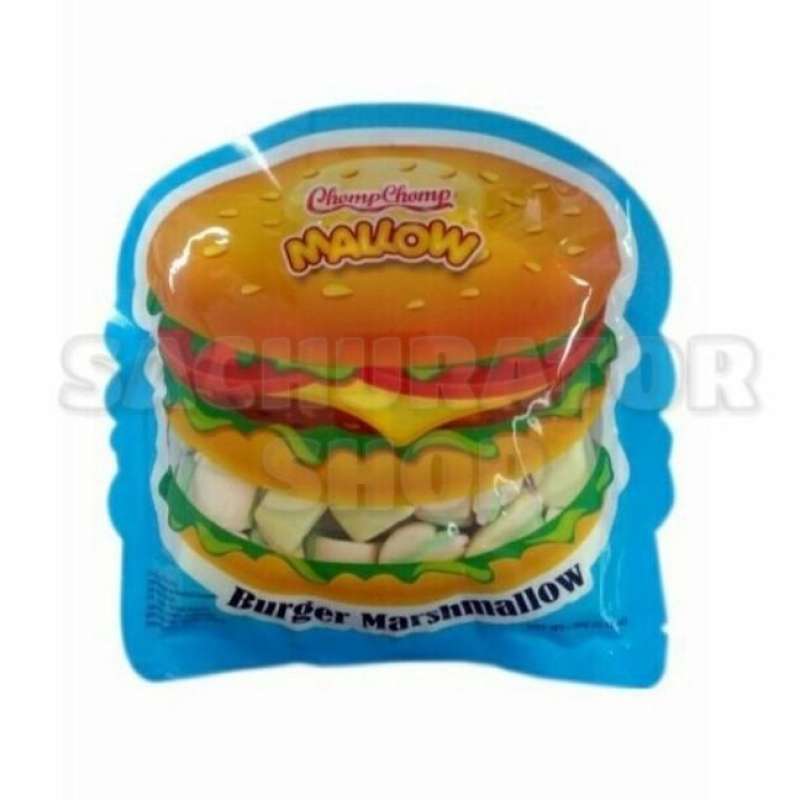 Jual Marsmelow Hamburger Chomp Chomp Mallow Burger Marshmellow ...