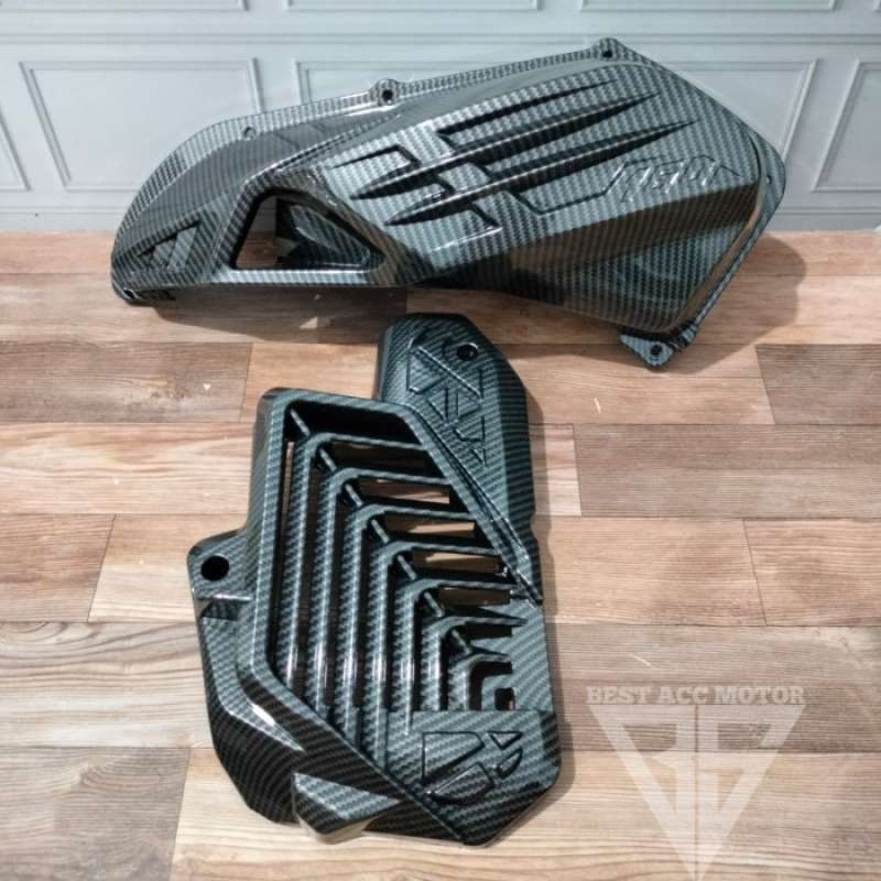 Promo PAKET CARBON COVER RADIATOR DAN FILTER HAWA PCX 160 - radiator ...