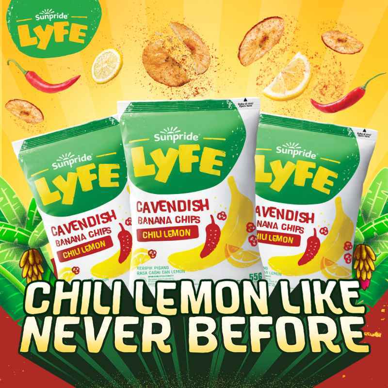 Jual Sunpride Lyfe Chips Chili Lemon 55gr X 3 Pcs Di Seller Ggf Mart ...