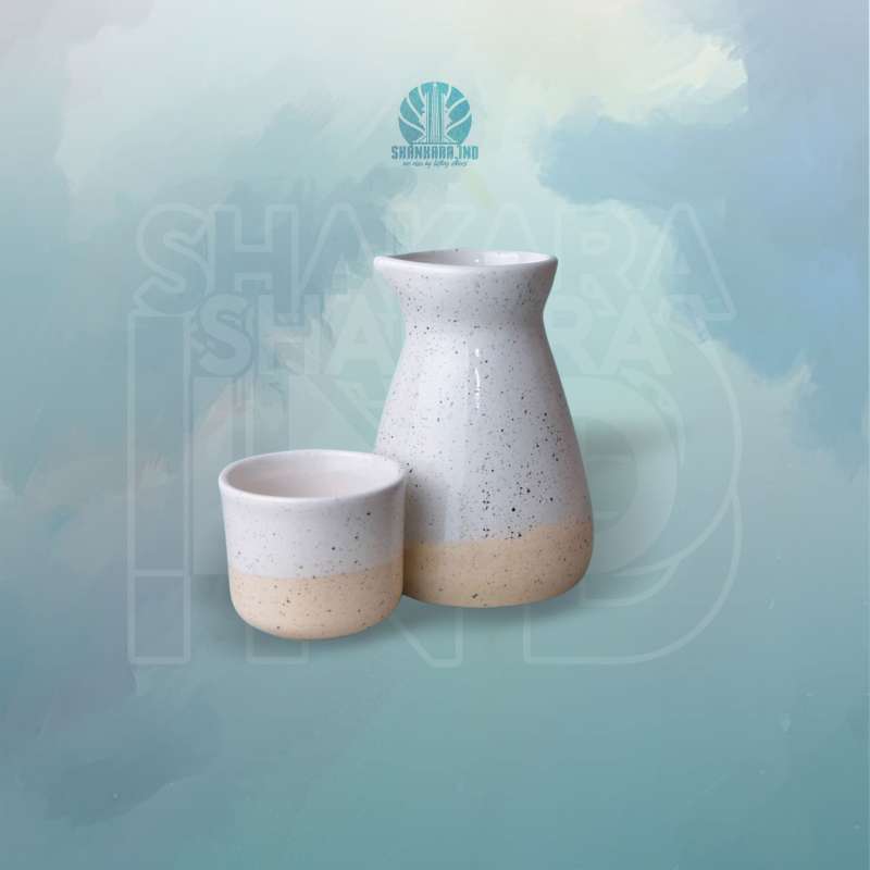 Jual [SHANKARA] READY STOCK Gelas Server GSVH Set - Mug Keramik Kopi ...