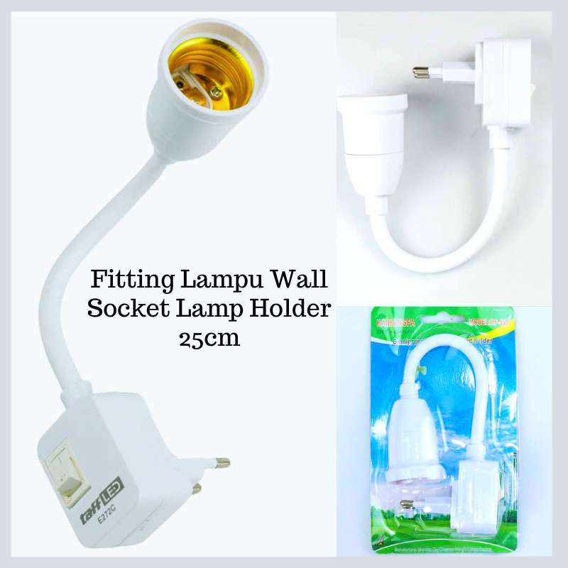 Jual Fitting Fiting Saklar Lamp Holder Socket Lampu On Off dinding ...