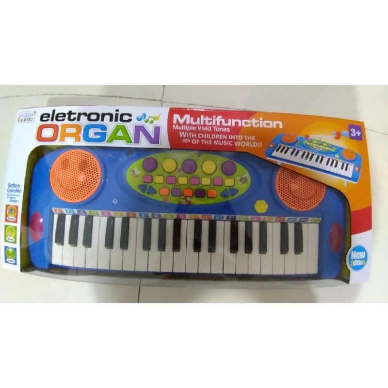 Jual mainan electronic organ (mic & kaki)/ mainan organ anak/ piano ...