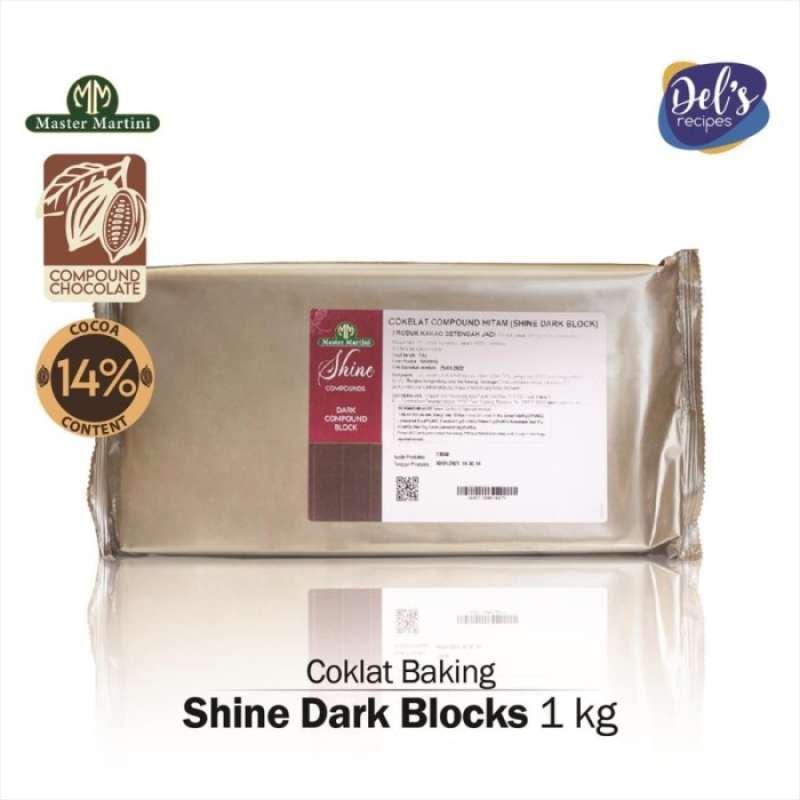 Jual Shine Dark Chocolate Block | Coklat Compound 1kg Master Martini di ...
