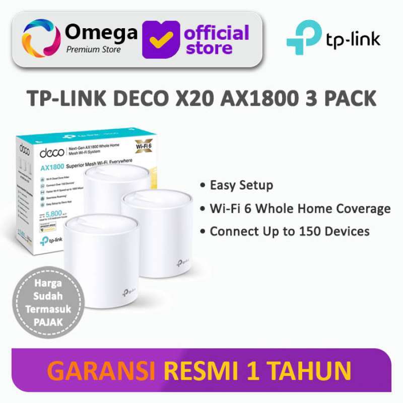 Jual TP-LINK DECO X20 3 PACK di Seller Omega Premium Store - Jl. Sutomo ...