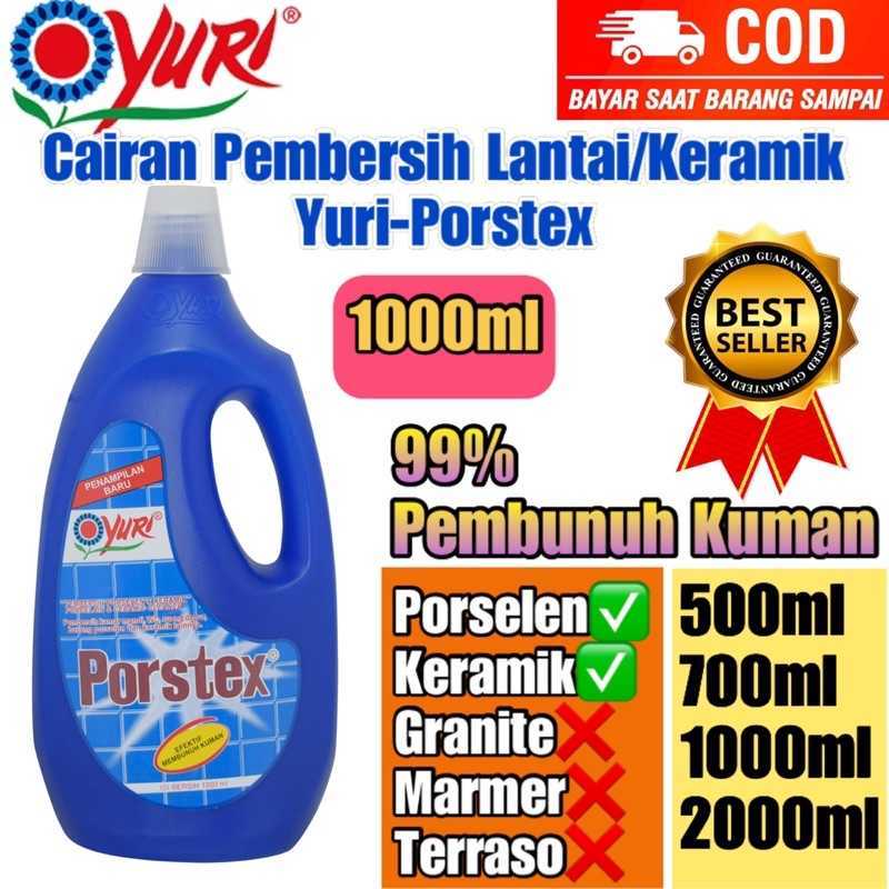 Promo Yuri Porstex Pembersih Kerak Lantai Keramik 1 Liter Pembersih ...