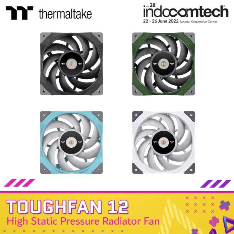Promo Thermaltake Toughfan 12 High Static Pressure Radiator Fan (Single ...