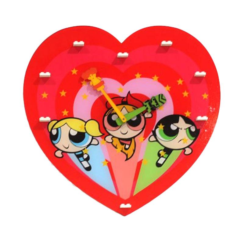 Jual The Everest Project JD087 Model Powerpuff Girl Akrilik Jam Dinding ...
