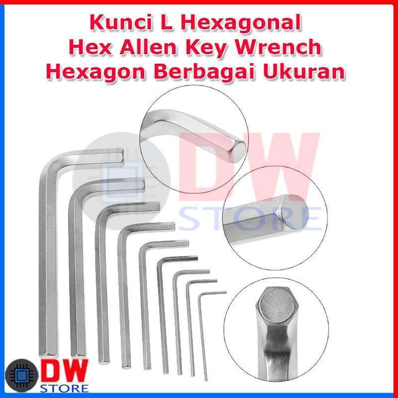 Jual Kunci L Hexagonal Hexa Hex Allen Key Hexagon Segi 6 Berbagai ...