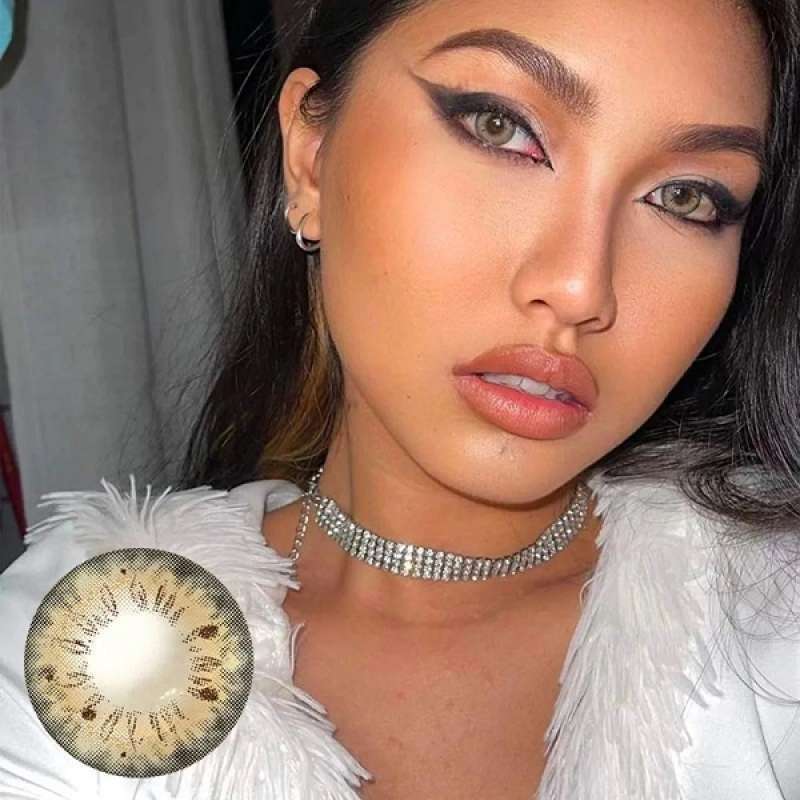 Jual Goody Coloured Contact Lens - Stunna Girl Nadine Brown - 0.00 di ...